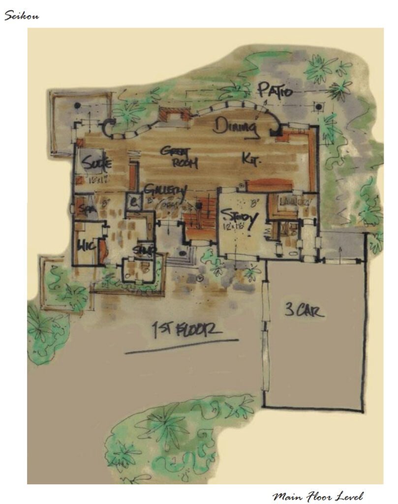 Oriental house plan, Unique house plans exclusive collection