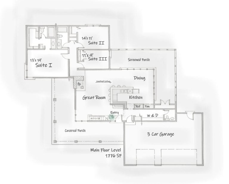 Centennial house plan - Unique House Plans