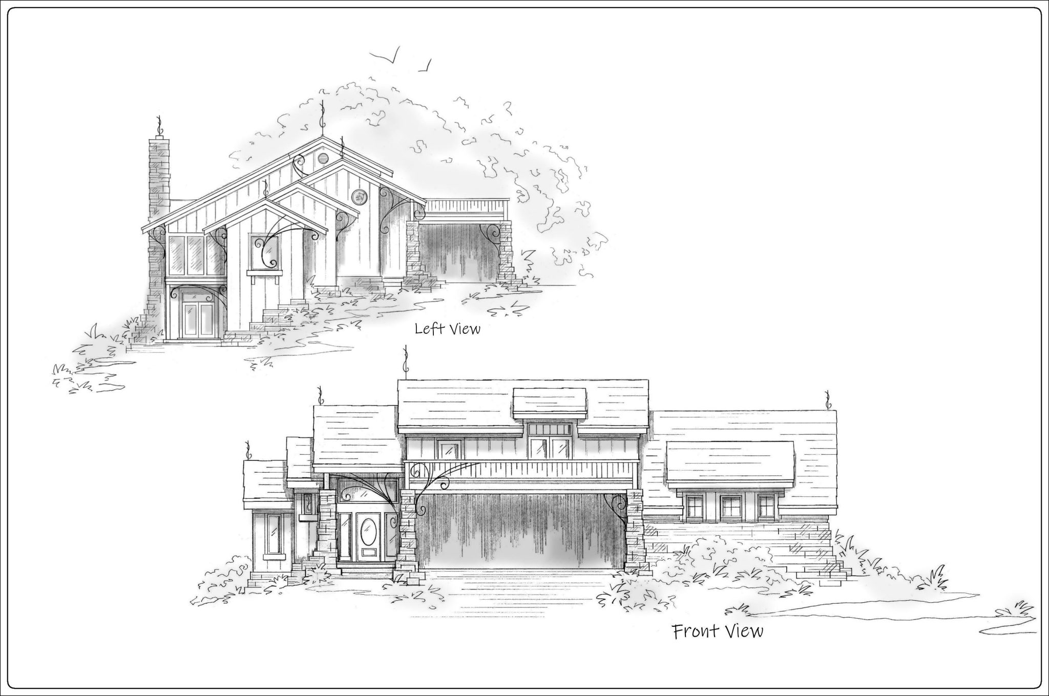 Large house plans designed by Brenda Rand
